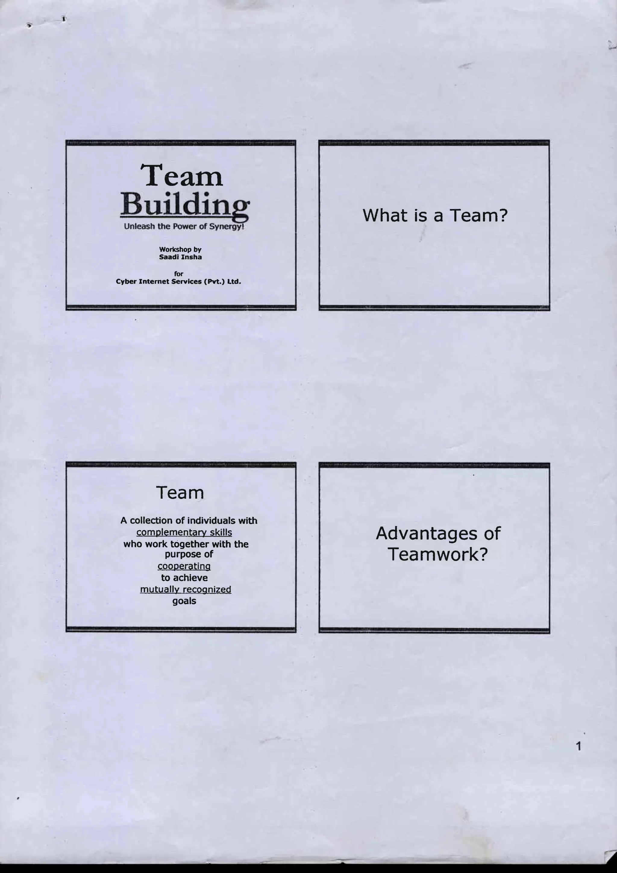 Team building | PDF