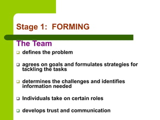 Team work and Team Building by Sharon Doner Feldman | PPT