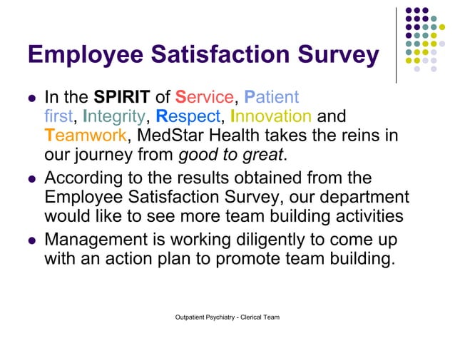Team Building Survey Results | PPS | Human Resources | Business