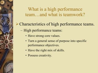 Team Building & Team Work | PPT