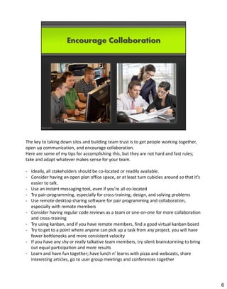 Team Building Tips - Lightning Talk at SDEC 2012 | PDF