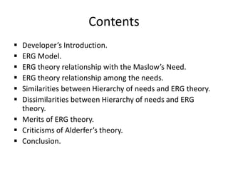 Erg theory of motivation by Team business dynamics | PPTX