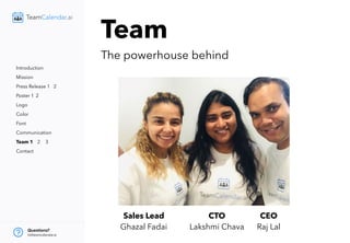Teamcalendar.AI presskit 1.0 | PDF | Business | Business and Finance