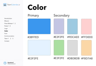 Teamcalendar.AI presskit 1.0 | PDF | Business | Business and Finance