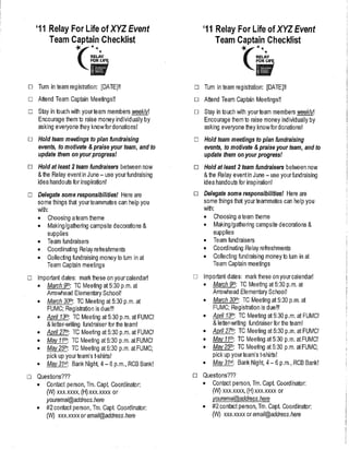 Team Captain University handouts | PDF
