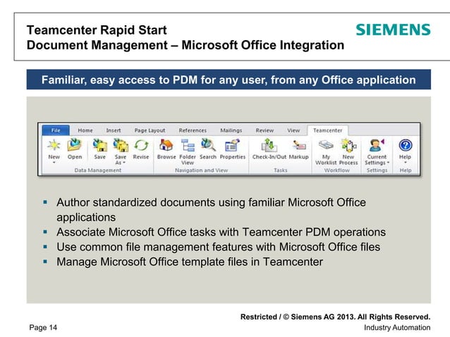 Teamcenter rapid start capabilities and licensing tech transfer | PPT