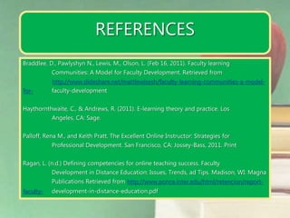 Learning Team C - Faculty Development Models: Graphic Organizer | PPTX