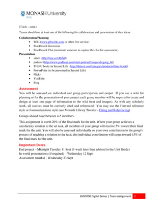 Team Collaboration Assignment | PDF
