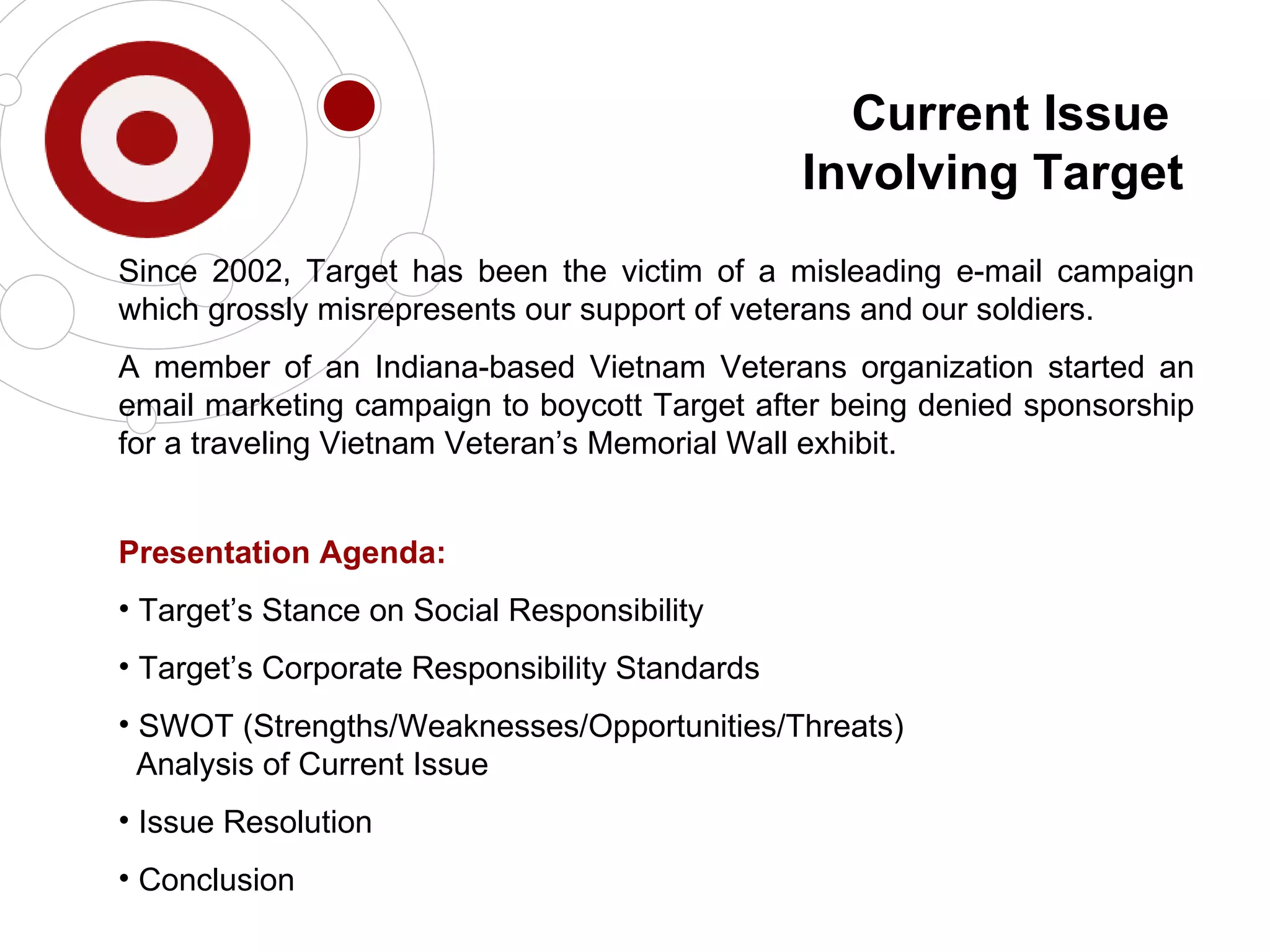 TARGET_Social & Corporate Responsibility | PPT
