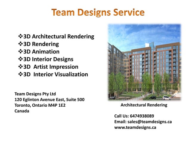 Teamdesigns Architectural Rendering | PPT