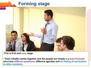 Team developmentstages | PPTX | Sports