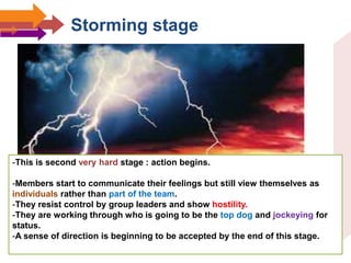 Team developmentstages | PPTX | Sports