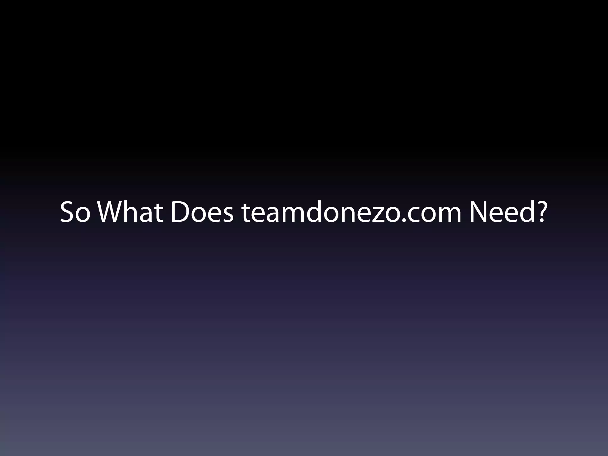 Team Donezo Investor Presentation | PPTX