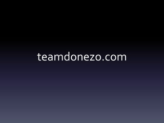 Team Donezo Investor Presentation | PPTX