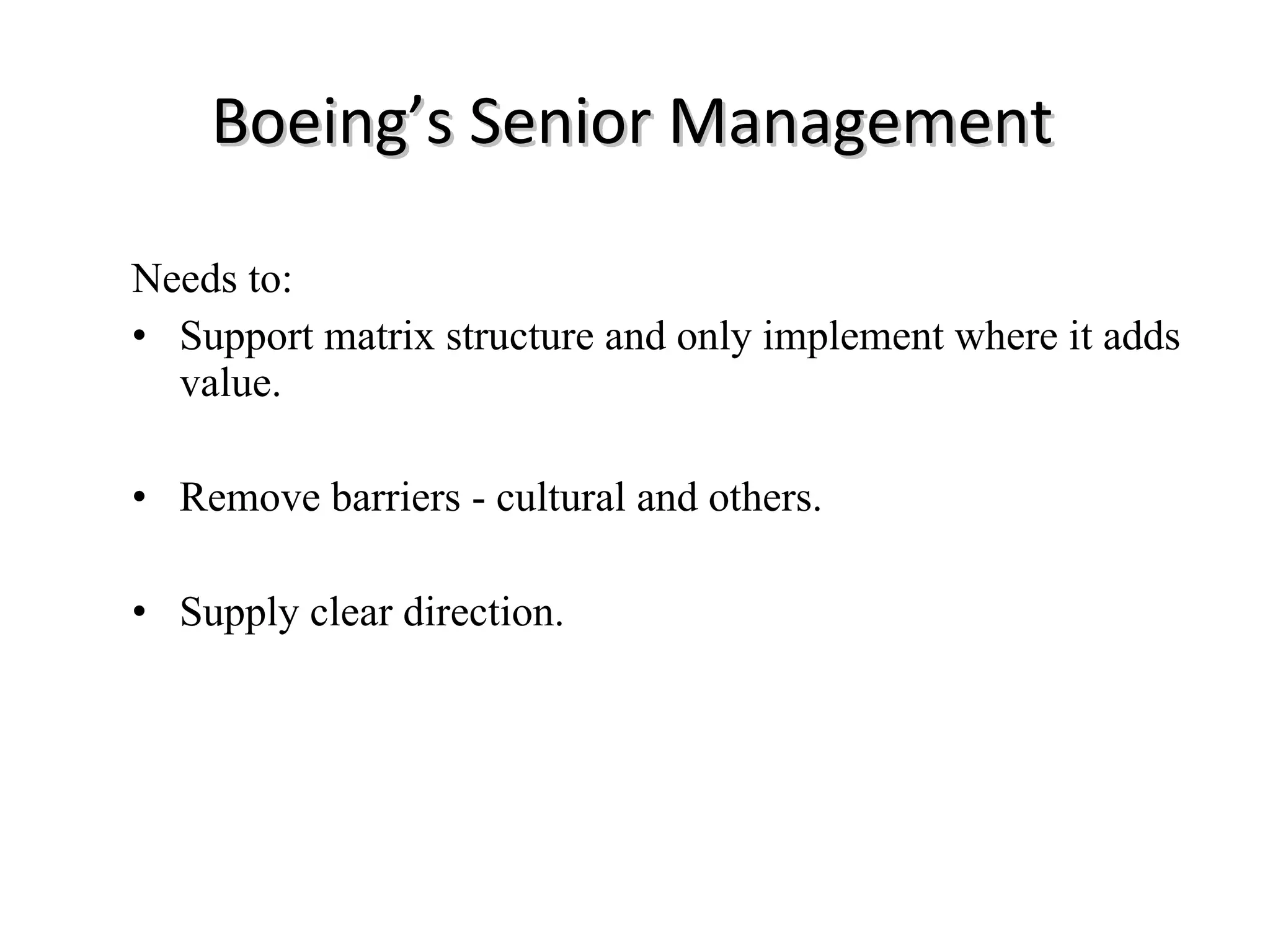 Boeing Organizational Structure | PPT