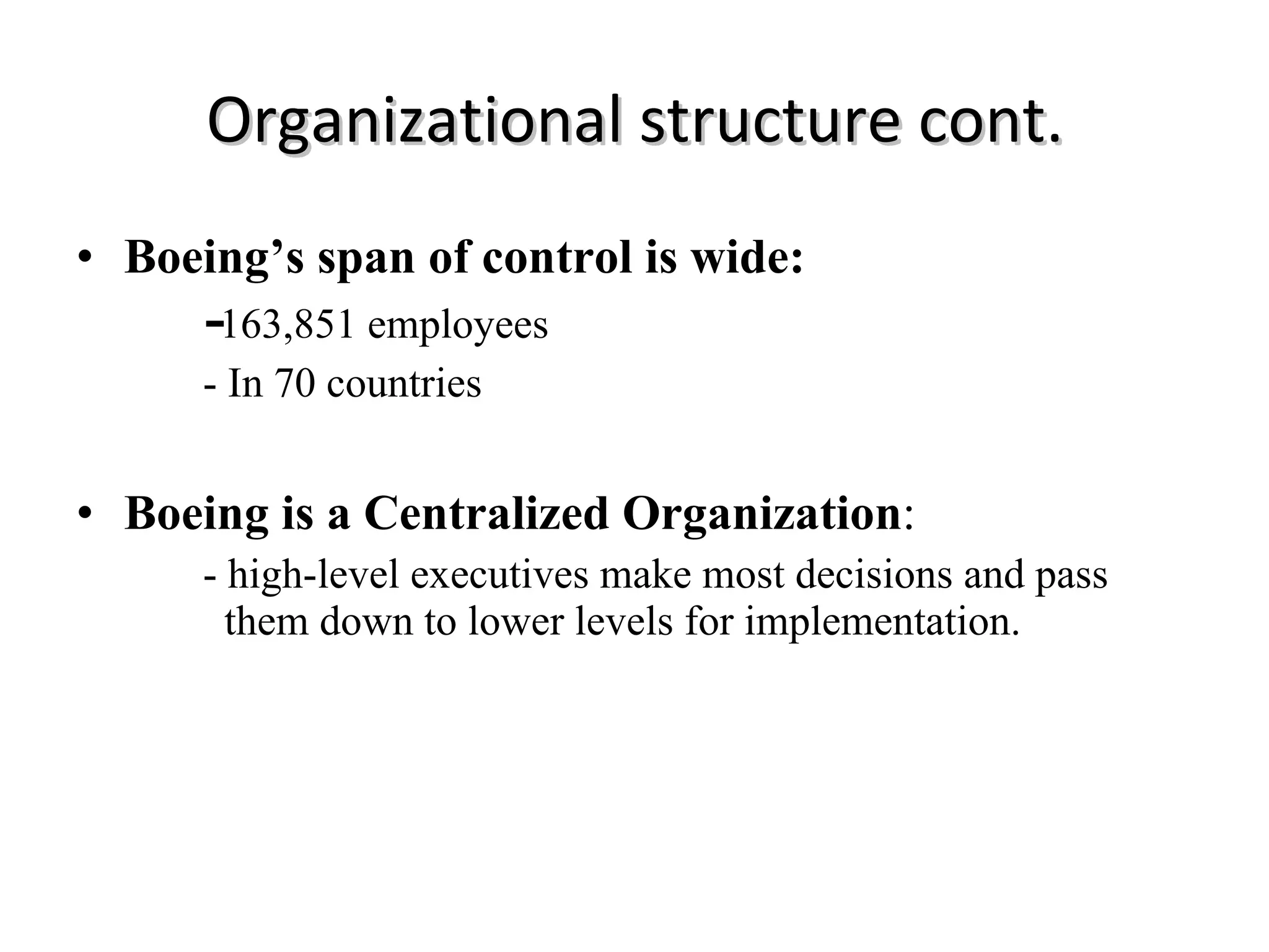 Boeing Organizational Structure | PPT