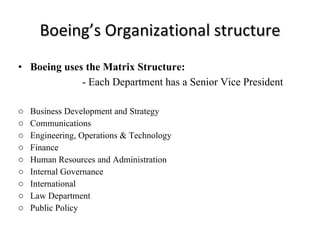 Boeing Organizational Structure | PPT