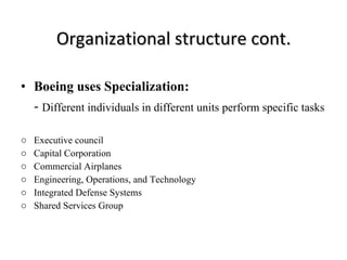 Boeing Organizational Structure | PPT