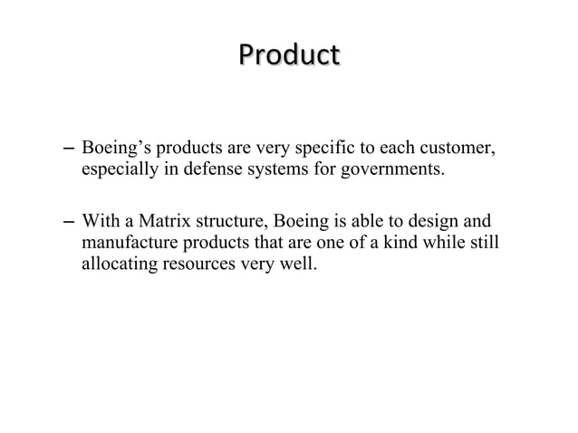 Boeing Organizational Structure