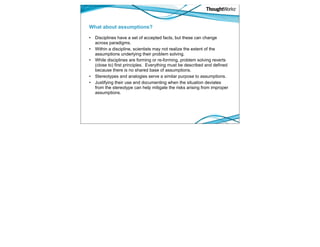 Team dynamics: The Joys and Sorrows of Diverse Teams by Rebecca Parsons, CTO, ThoughtWorks | PPT