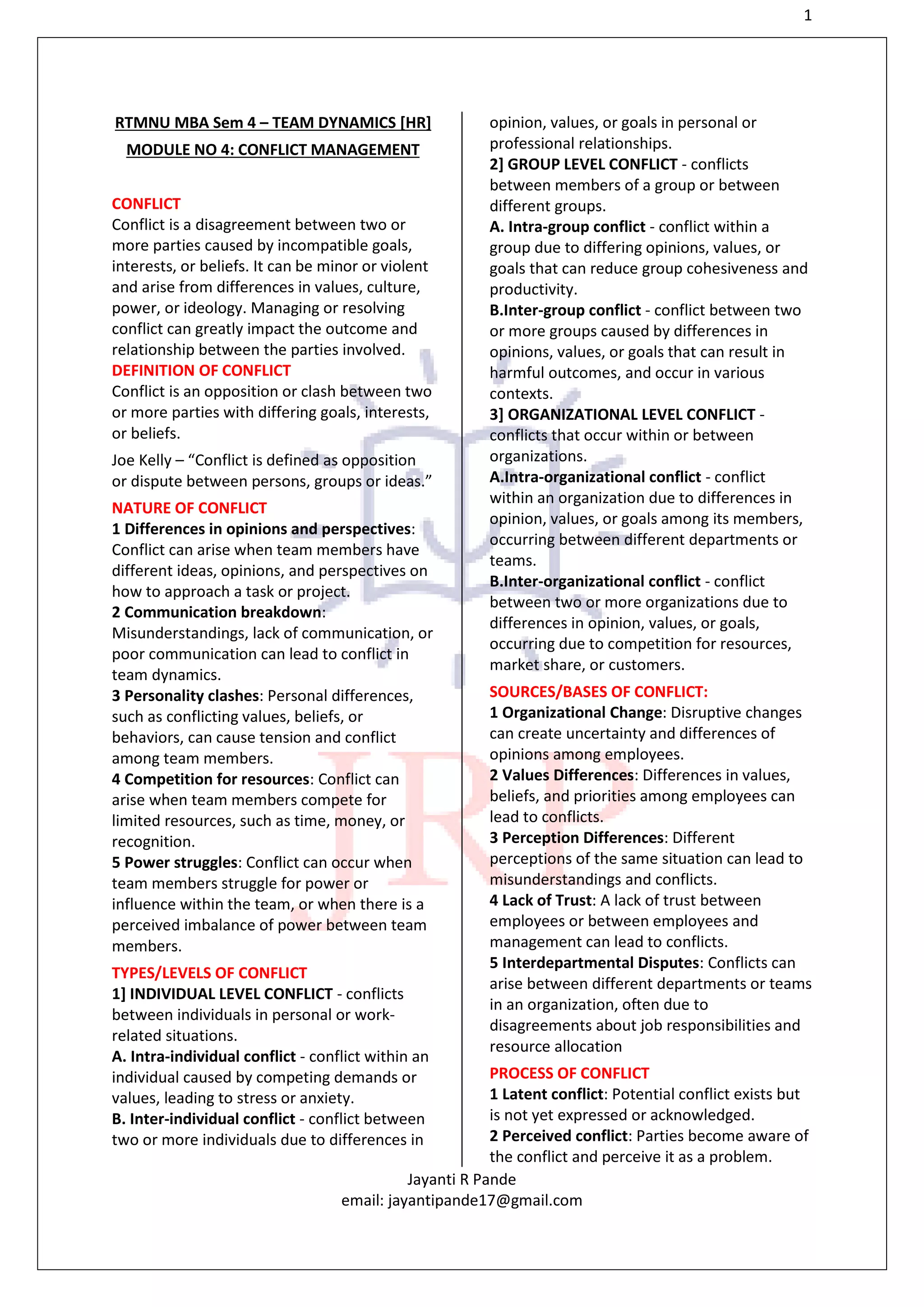 Team Dynamics Mod 4 Summary.pdf