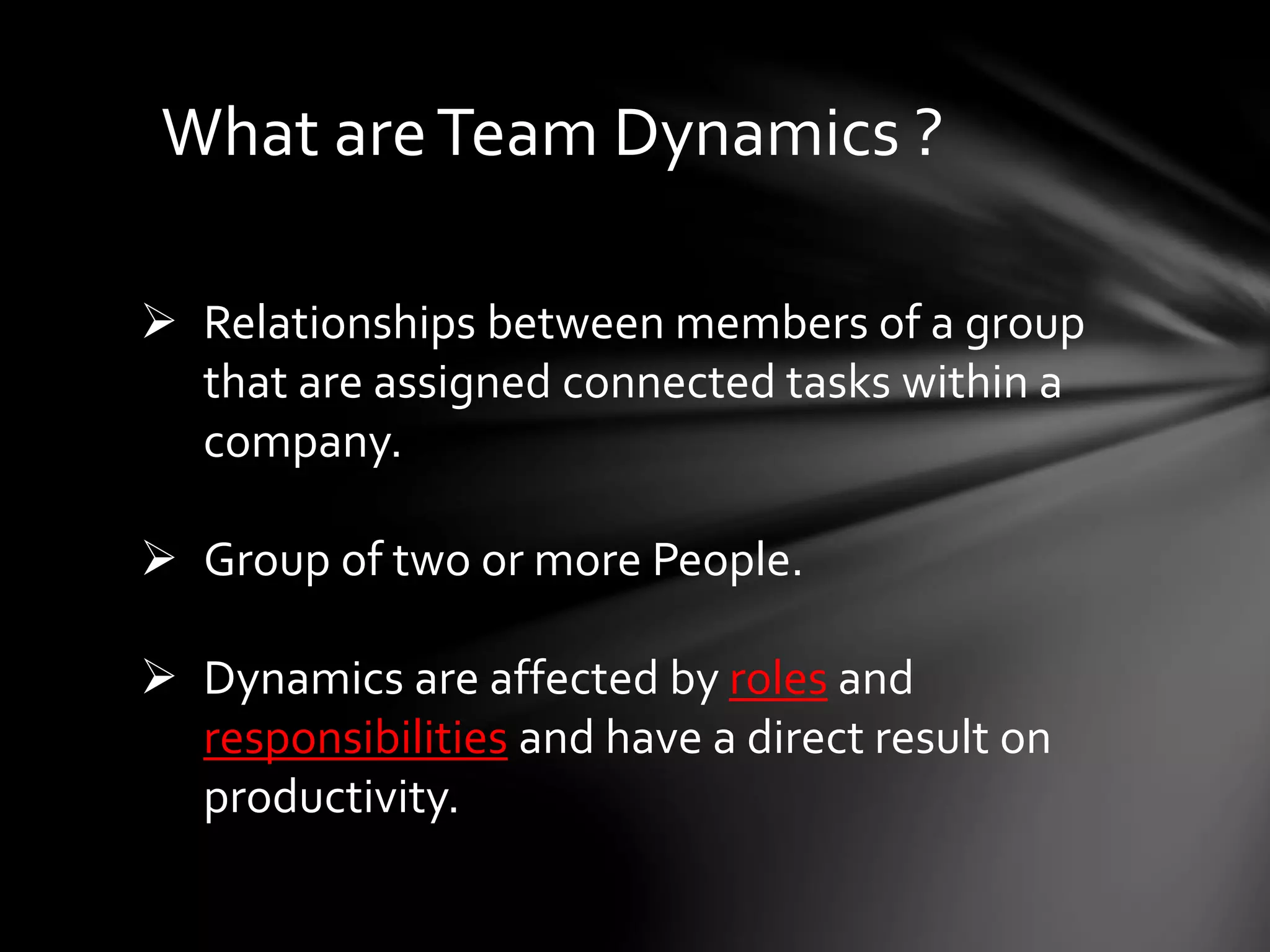 Team dynamics presentation | PPTX