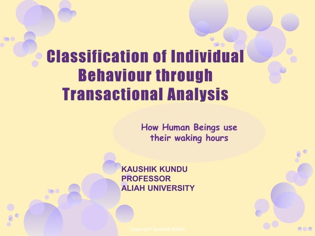 Team Dynamics Transactional Analysis.ppt