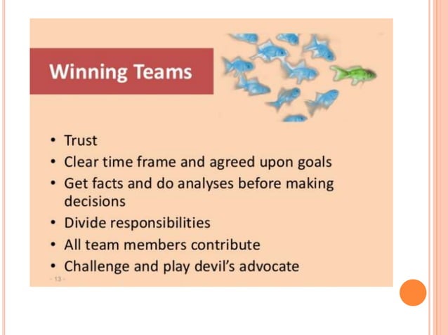 Organizational Behaviour : Team Effectiveness | PPTX