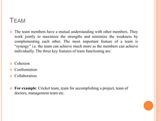 Organizational Behaviour : Team Effectiveness | PPTX