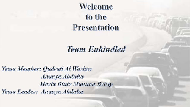 Solution of Traffic Jam | PPT