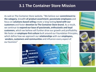 Container Store Marketing Project | PPTX