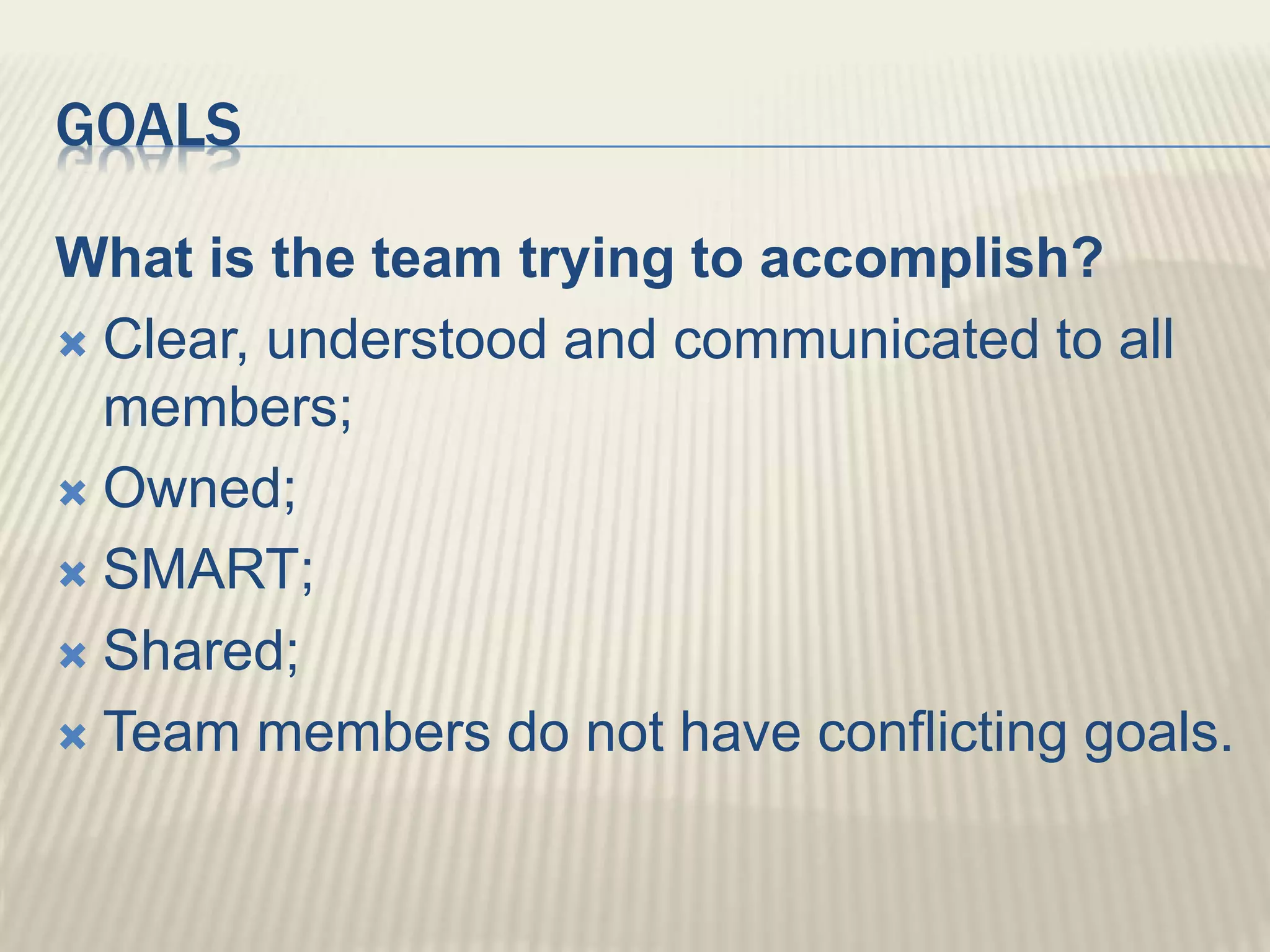 Team Factors Beckhard's Model | PPTX