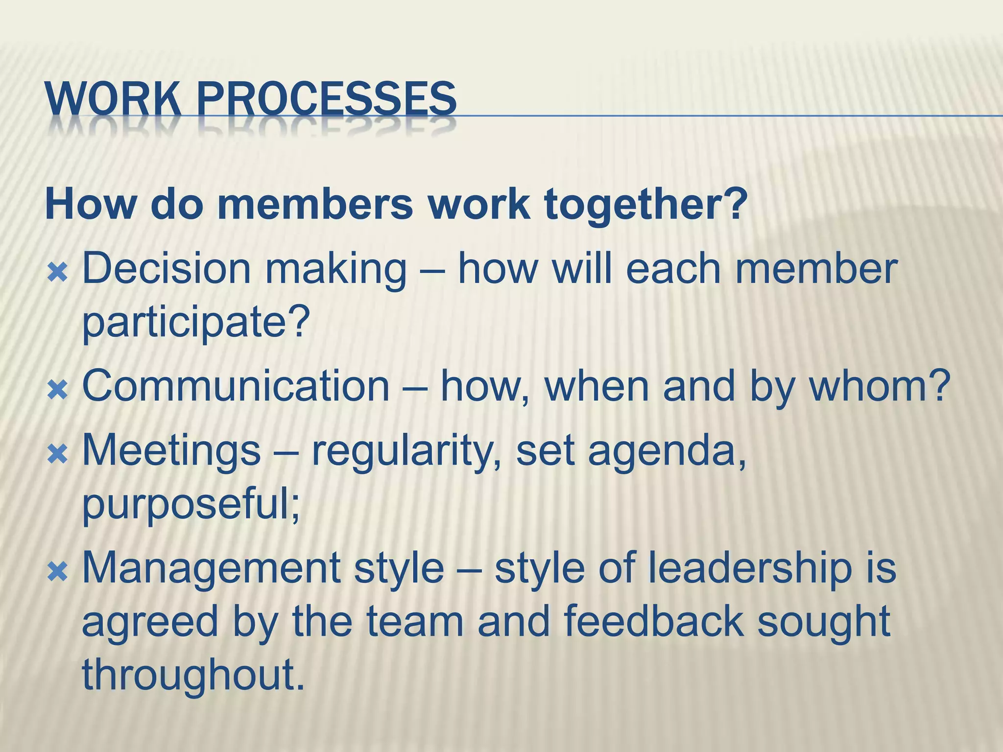 Team Factors Beckhard's Model | PPTX