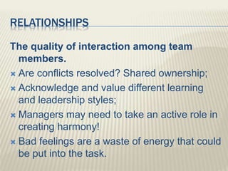 Team Factors Beckhard's Model | PPTX