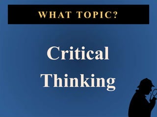 Team Project work on Critical Thinking Infographic | PPTX