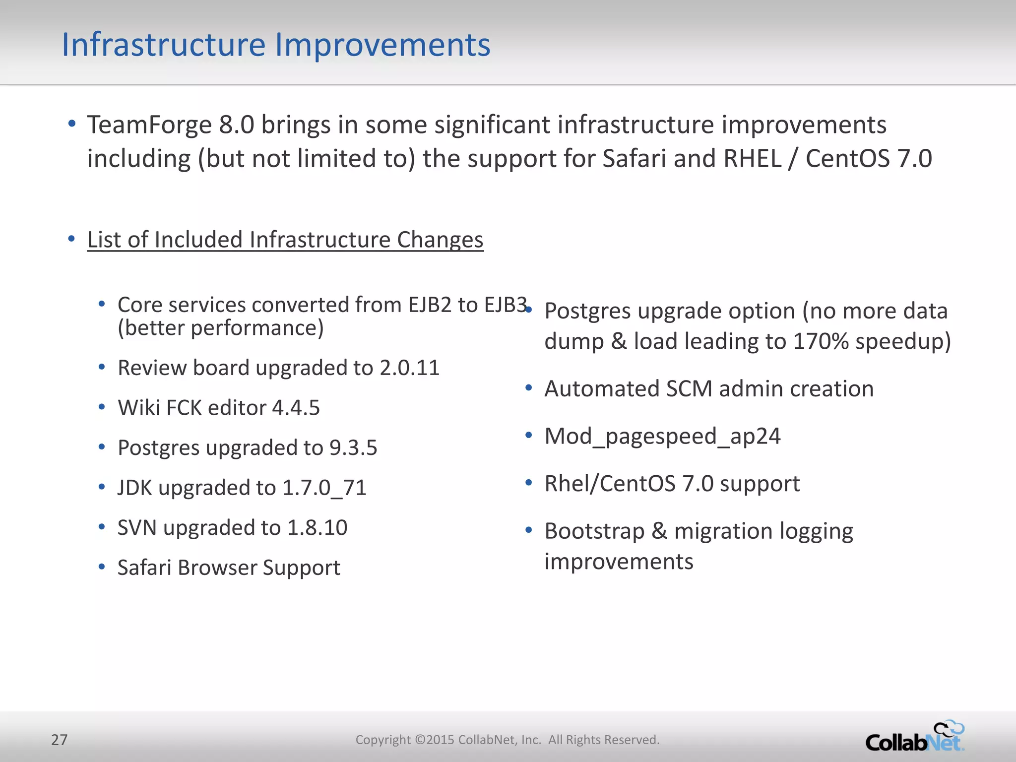 Introducing CollabNet TeamForge® 8.0 | PDF | Web Development | Internet