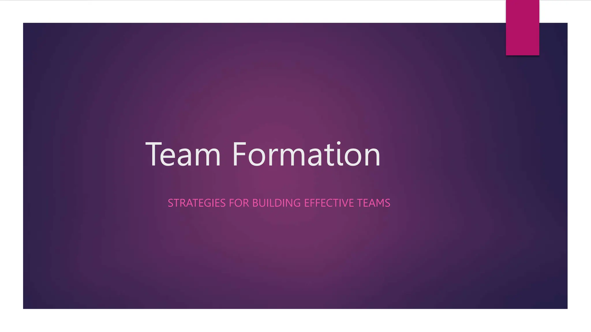 Team Formation in Design Thinking, It's Importance and Challenges | PPTX