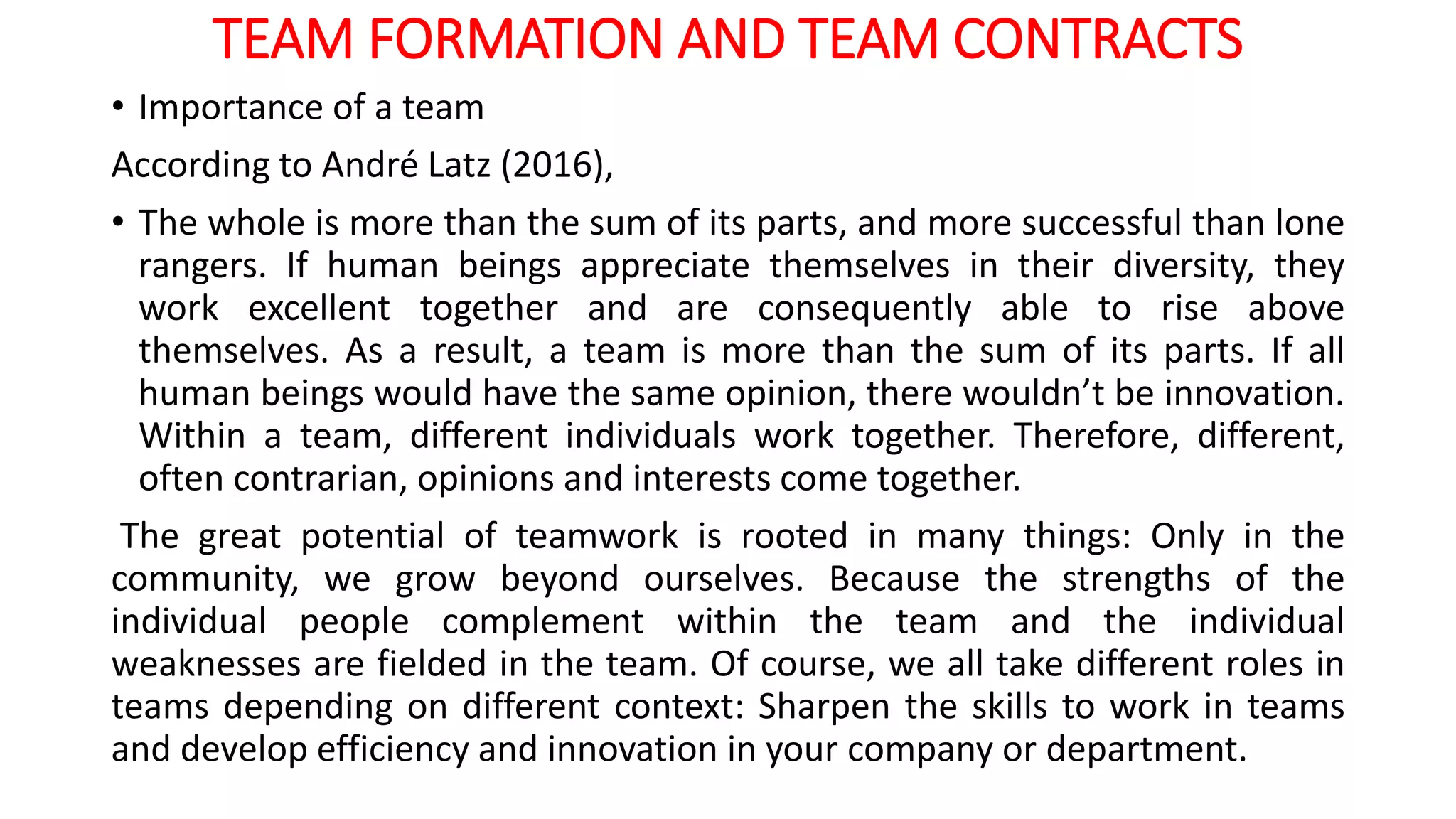 TEAM FORMATION AND TEAM CONTRACTS.ppt