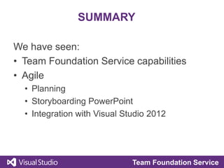 Team Foundation Service | PPT