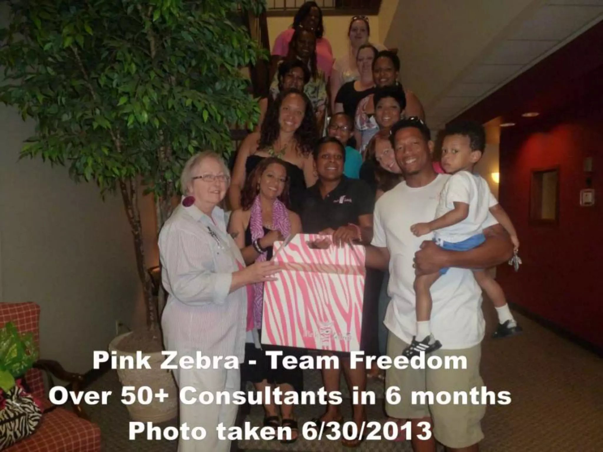 Team Freedom Pink Zebra Information Slides | PPTX