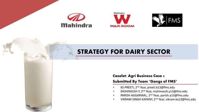 Milk Business strategy | PPTX