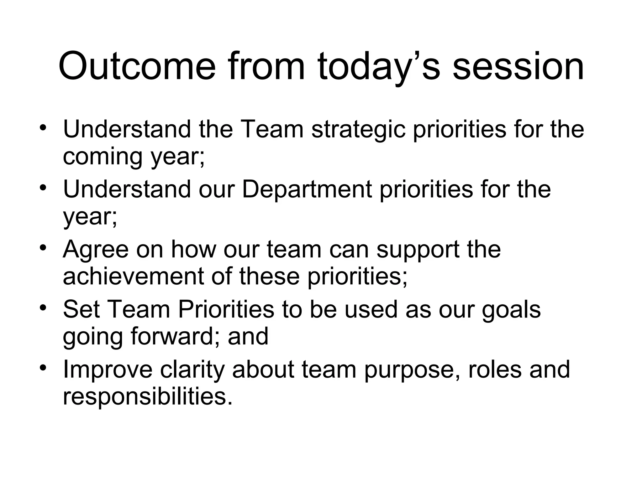 Team Goal Setting Workshop | PPT