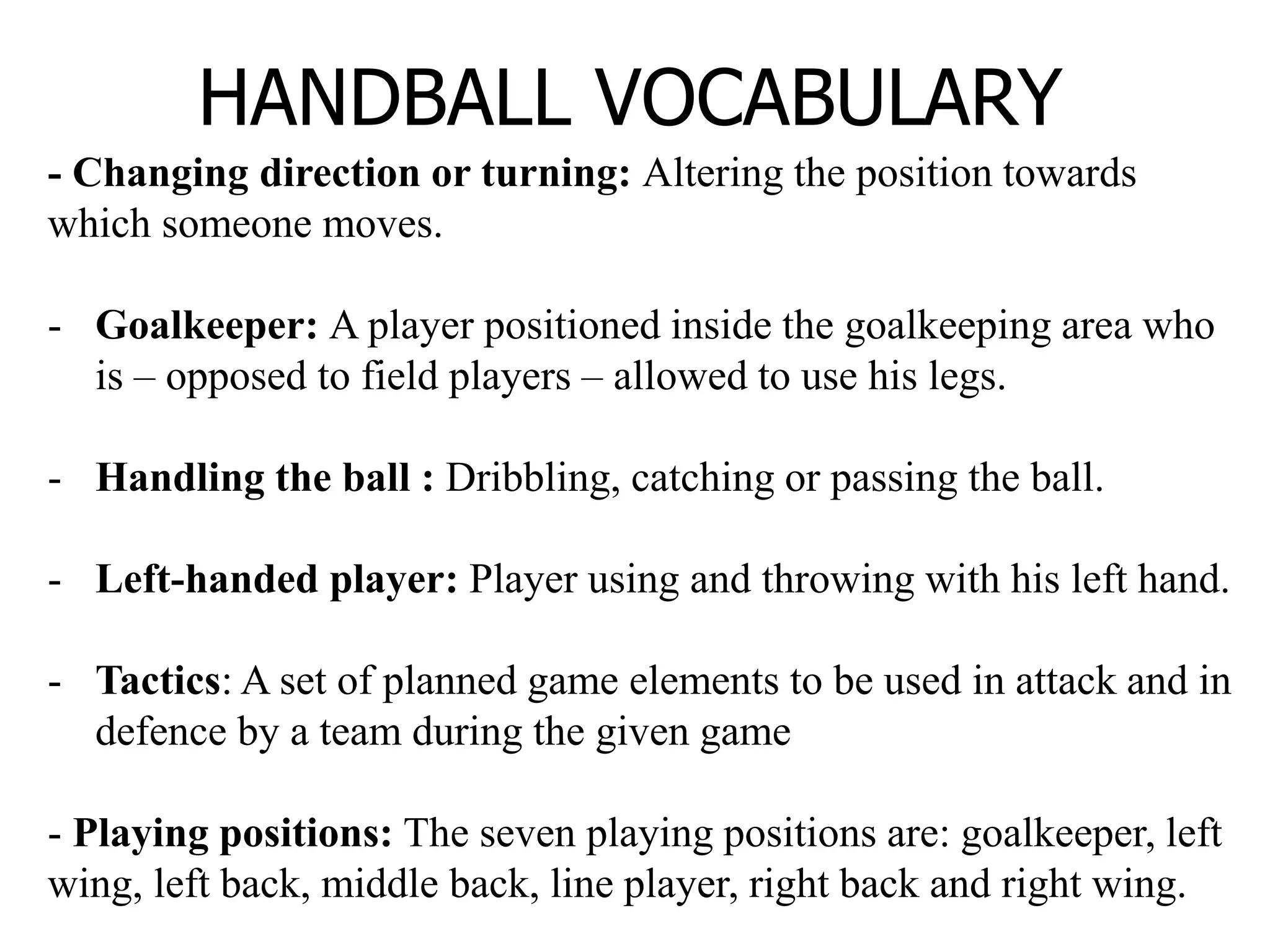 Team handball powerpoint | PPTX
