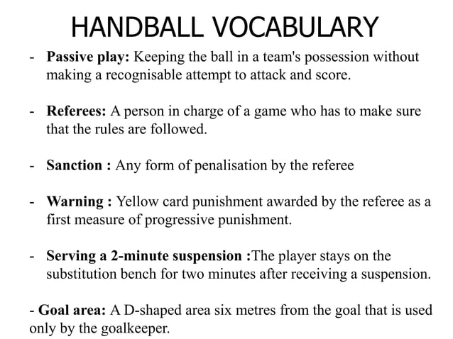 Team handball powerpoint