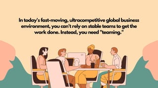 Teamwork on the fly presentation. Teaming | PPT