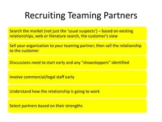 APMP Foundation: Teaming Identification | PPTX