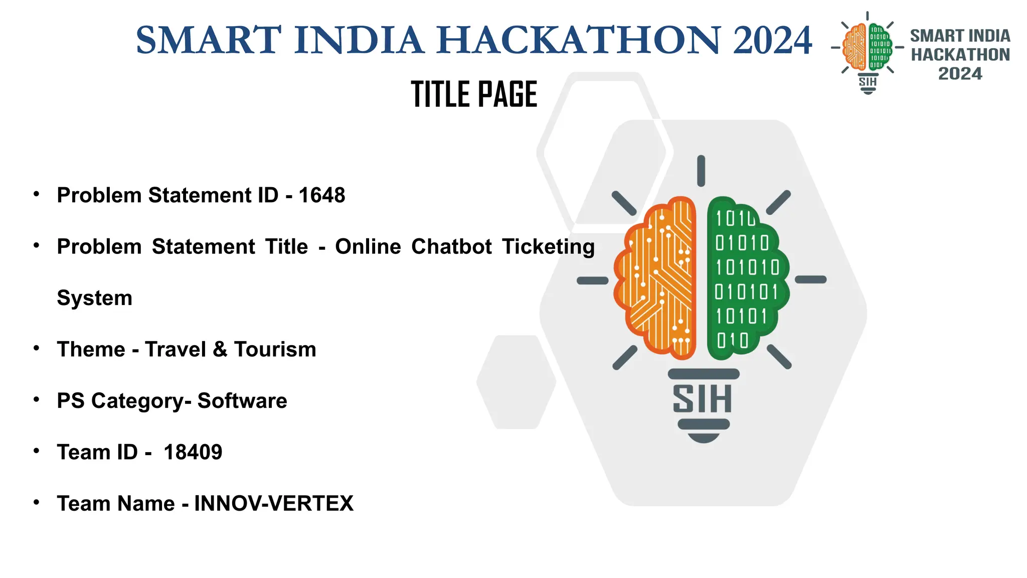 SIH presentation problem statement SIH-1648 | PPTX