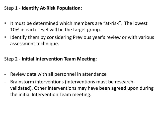 Team intervention od | PPTX