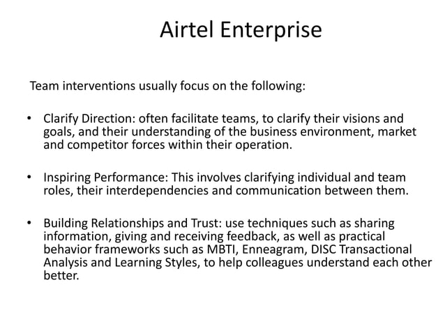 Team intervention od | PPTX