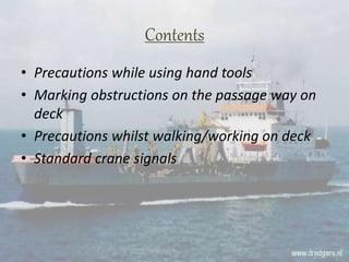 safe working practices for seamen | PPT